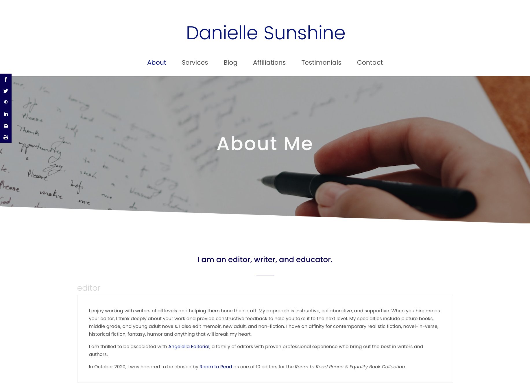 About - Danielle Sunshine