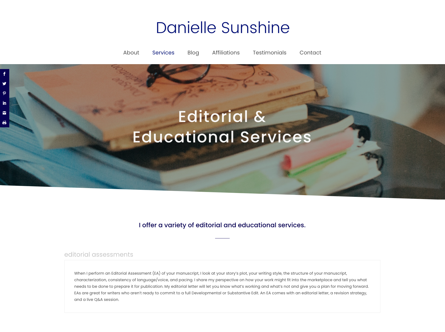 Services - Danielle Sunshine